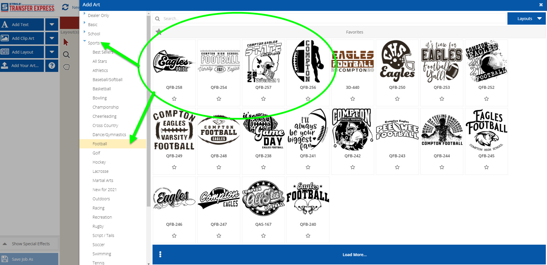 Introducing 3 New Football Layout Designs - Transfer Express Blog
