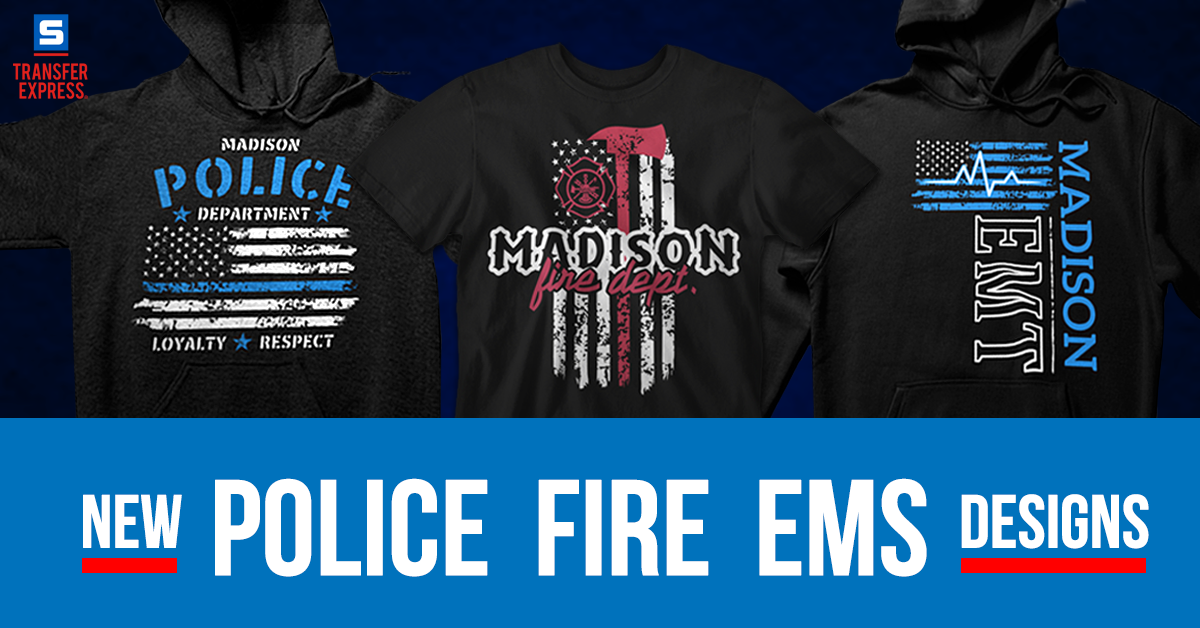 New Police • Fire • EMS Layout and Clip Art - Transfer Express Blog