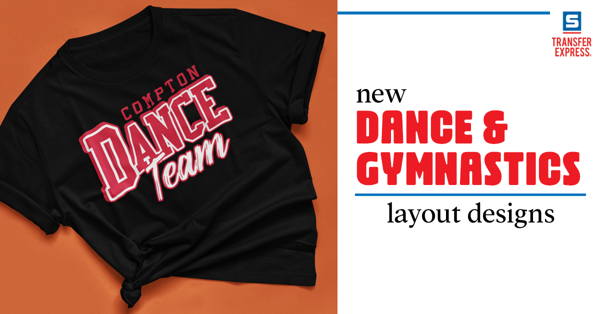 Gymnastics & Dance Team Apparel Layout Designs in Easy View® - Transfer ...