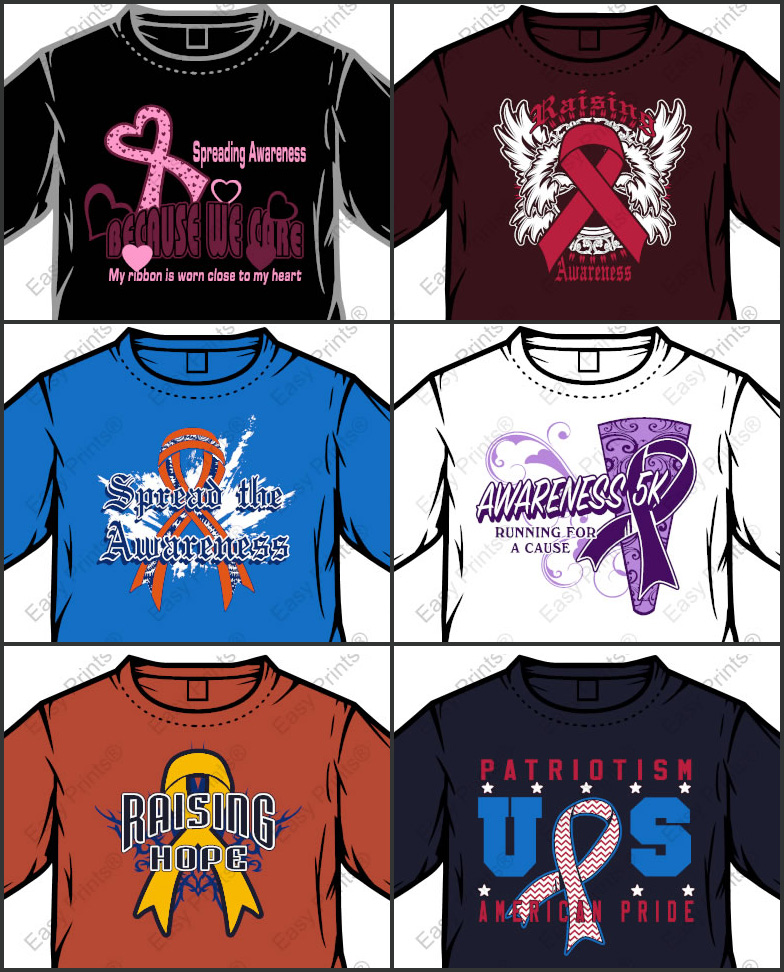 Create Custom Awareness Apparel for your Campaign