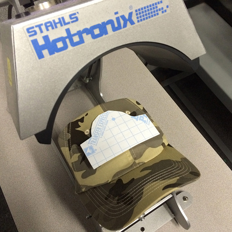 Heat Transfer Customization for Camouflage Hats