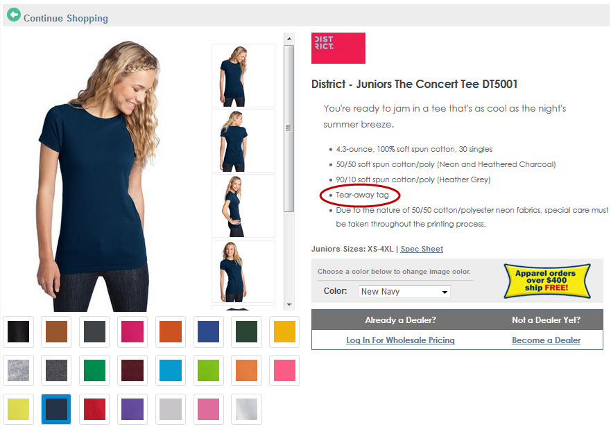 Tear Away Tags for Easy Personalization
