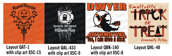 Customize Halloween Screen Printed Transfers