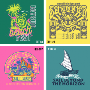 New Polynesian Layout and Clip Art for Custom T-shirt Design - Transfer ...