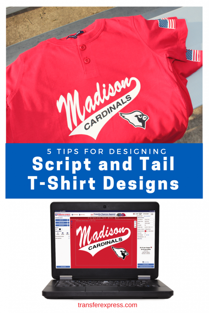 5 Tips for Designing Script and Tail Baseball Uniforms - Transfer ...