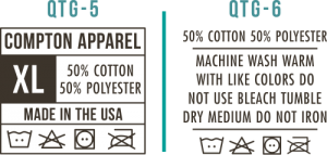 Laundry and Shirt Tag Designs Help Brand Your Shirts - Transfer Express ...