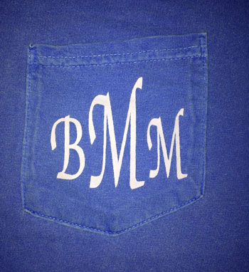 Use Custom Transfers to Print Monograms