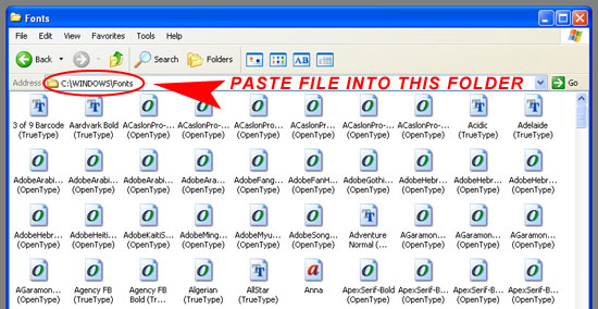New Font Downloads to Your Computer