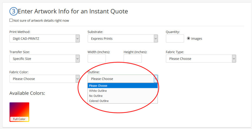 Full Color Transfers: White Outline vs No Outline - Transfer Express Blog